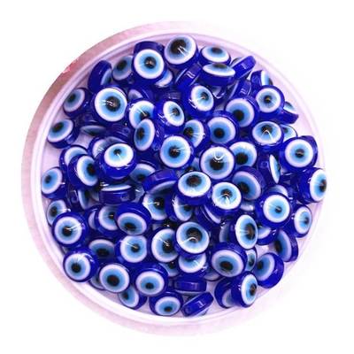 极速NEW 50PCS 8/10mm Oval BEadS BEvil EyE RESiN SPaCER BEadS
