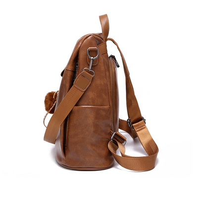 极速High Quality PU Leather Women Backpacks FashSion Anti-th