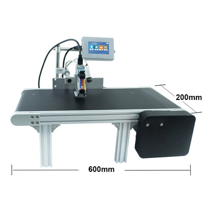 极速德敏T110小巧自动喷码w机迷你日期批号输送台小型批号包装打