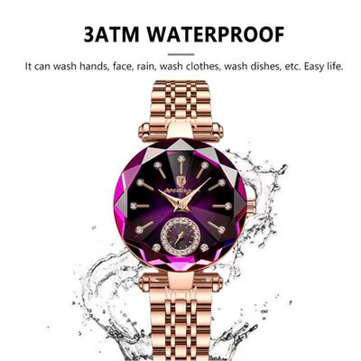 新品Waatch for Women Luxury Jewelry Design Rose Gold Steel Q