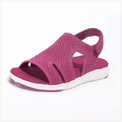 极速Fish Head Casual Fashivon Sandals Low Heel Womens Shoes