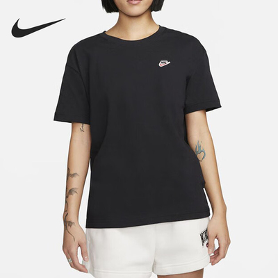 Nike/耐克正品夏季新款女士针织透气宽松运动T恤DZ4686-010
