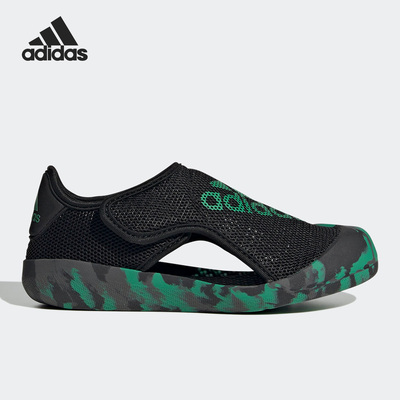 Adidas/阿迪达斯正品夏季大童包头软底魔术贴凉鞋FZ6510