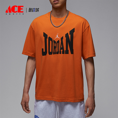 Nike/耐克正品JORDAN男士圆领运动休闲透气印花短袖HV3895-805