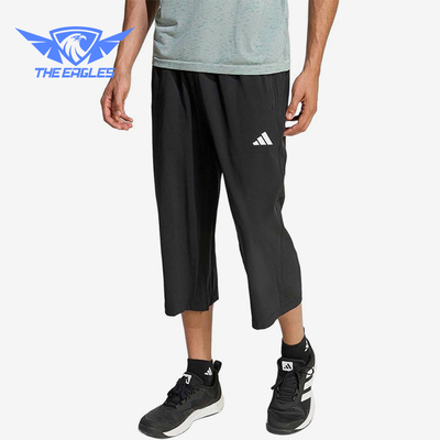 Adidas/阿迪达斯正品松紧口袋七分休闲裤新款经典男七分裤KA5535