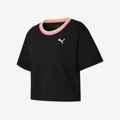 Puma/彪马正品新款女子简约时尚透气运动短袖T恤845635-01
