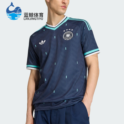 Adidas/阿迪达斯正品夏季男士印花修身针织经典足球运动T恤JN2074