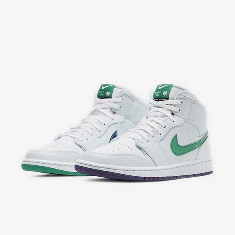 Nike/耐克正品男士皮革减震防滑中帮复古篮球鞋CW5853-100