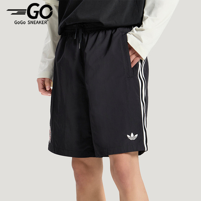 Adidas/阿迪达斯正品三叶草BLKSHORTS新款男经典黑色短裤KY3339