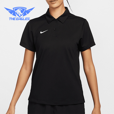 Nike/耐克正品DRI-FIT女士透气针织开衩休闲POLO衫IB8748-010