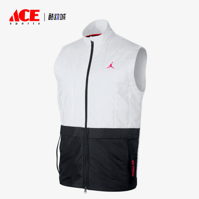 Nike/耐克正品Jordan 男士时尚运动拉链机织经典棉马甲AJ1057-100