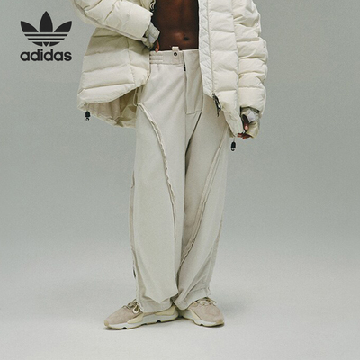 Adidas/阿迪达斯正品三叶草男女潮流拼接宽松运动裤IX4338