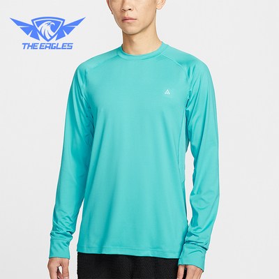 Nike/耐克正品Dri-FIT 男士圆领简约复古经典长袖T恤IO0233-345