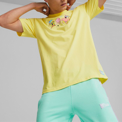 彪马男女运动印花休闲短袖