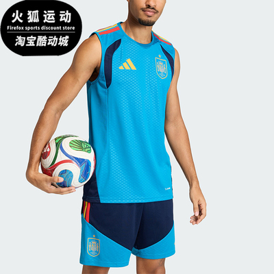 Adidas/阿迪达斯正品2026年男士透气休闲经典运动背心T恤KA8191