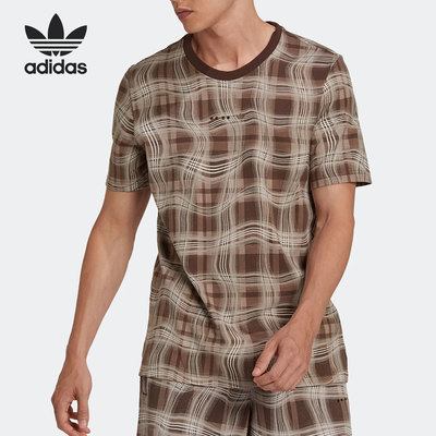 Adidas/阿迪达斯正品三叶草AOP SS TEE男子运动短袖T恤HK2744