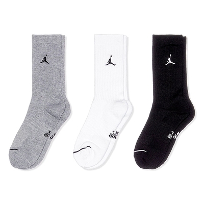 耐克运动袜AJ袜长筒袜JORDAN速干跑步健身篮球训练袜3双装DX9632