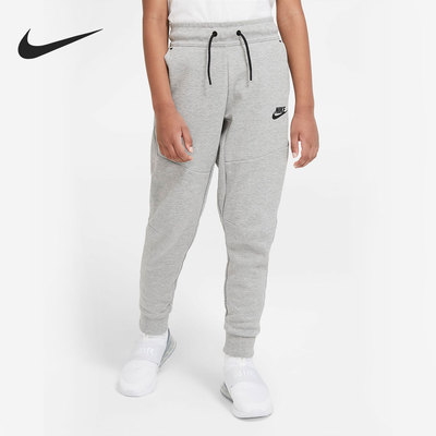 NIKE/耐克正品 大童春秋束脚时尚运动休闲针织长裤 CU9213