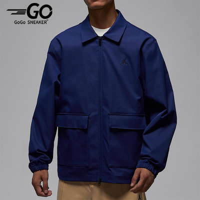 Nike/耐克正品JORDAN男士休闲运动高尔夫翻领刺绣外套HQ8682-492