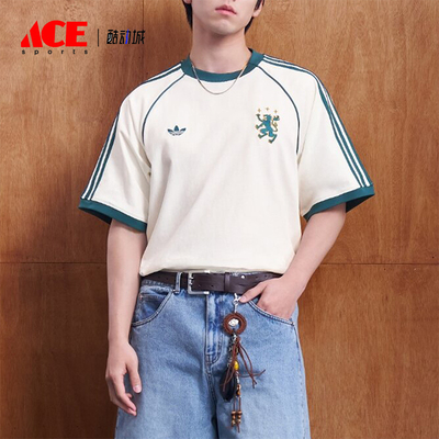 Adidas/阿迪达斯正品三叶草男士T恤针织休闲宽松亲肤T恤KY2196