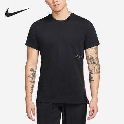 Nike/耐克正品夏季男子针织跑步网眼透气短袖T恤DM6669-010