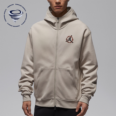 Nike/耐克正品JORDAN男士休闲连帽印花针织运动外套IR0112-236