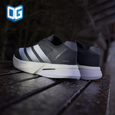Adidas/阿迪达斯正品2025夏季款男士缓震系带比赛跑步鞋JS4938