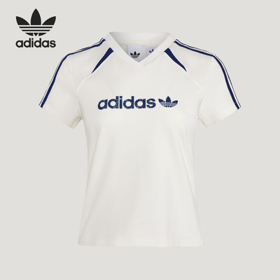 Adidas/阿迪达斯正品三叶草BLKTWT-SHIRT新款女经典短袖T恤KU4763