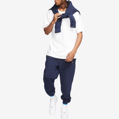 Nike耐克正品男修身收脚松紧加绒拉链口袋中腰休闲裤CD6394-451