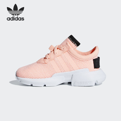Adidas/阿迪达斯正品当季新款透气舒适小童运动休闲鞋 B42076
