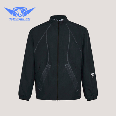 Adidas/阿迪达斯正品春季男士宽松运动经典梭织立领外套KU5308