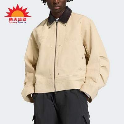 Adidas/阿迪达斯正品三叶草男士休闲翻领宽松运动日常外套KD0584