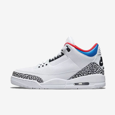 Nike耐克正品Air Jordan 3男中帮减震气垫防滑篮球鞋AV8370-100