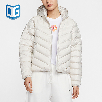 Nike/耐克正品2025女士连帽简约轻盈保暖日常羽绒服HV5106-072
