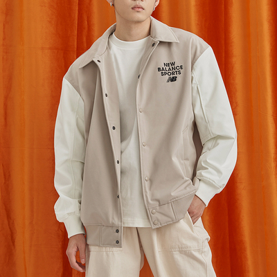 New Balance/NB正品新款男女同款拼接宽松夹克外套5QD12083-LBE