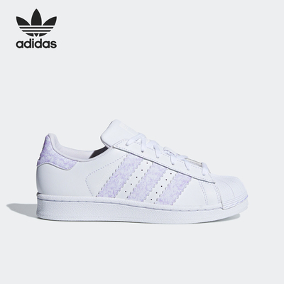 Adidas/阿迪达斯正品 女子三叶草SUPERSTAR贝壳头休闲板鞋 CG6612