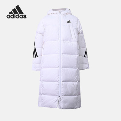 大童长款休闲羽绒服阿迪达斯正品
