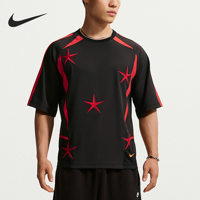 Nike/耐克正品男士运动休闲宽松圆领足球短袖T恤IO1676-010