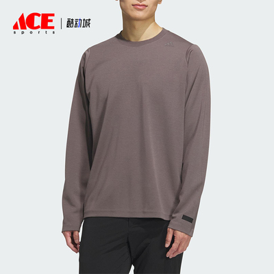 Adidas/阿迪达斯正品2025秋季款男士日常圆领运动长袖上衣KB5106