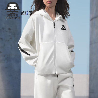 阿迪达斯女士简约宽松外套