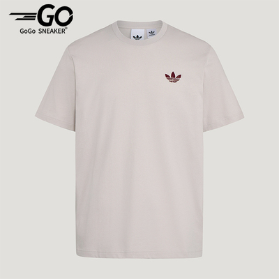 Adidas/阿迪达斯正品三叶草男士日常印花休闲宽松亲肤T恤LE7354