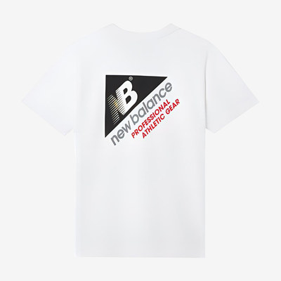 New Balance新百伦正品基础男士短袖圆领透气运动T恤NEA25011-WT