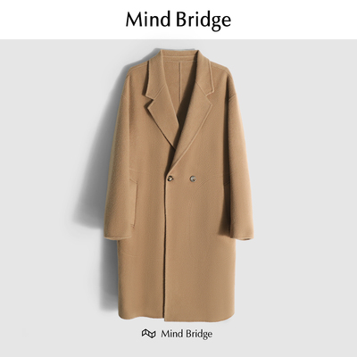 MindBridge绵羊毛呢大衣防风保暖