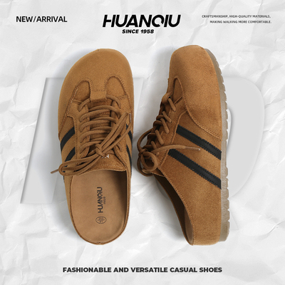 春季新款软木包头勃肯男拖鞋