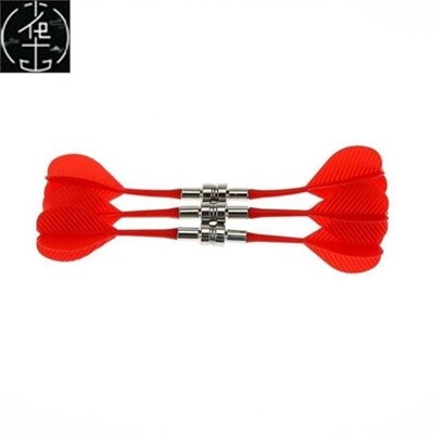 极速6Pcs Bullseye Toarget Game Plastic Dart Wing Magnetic Da