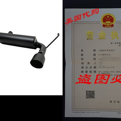 极速Gibson Performancqe Exhaust 17303-B BLK Split Rear Dual