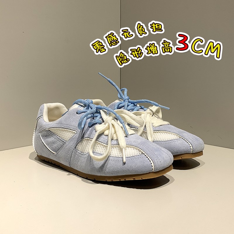 新品小众网面德训k鞋女2026夏季新款芭蕾运动休闲鞋百搭透气薄底