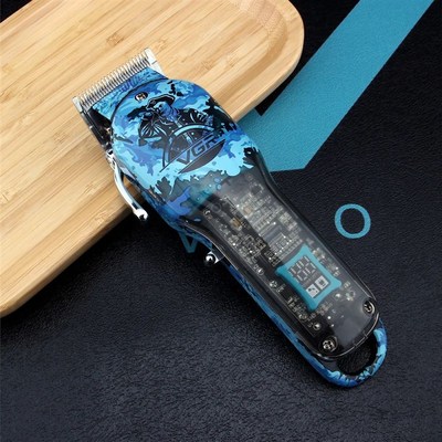 极速VGR Hair Clipper Transparent HEair Trimmer Adjustable Ha