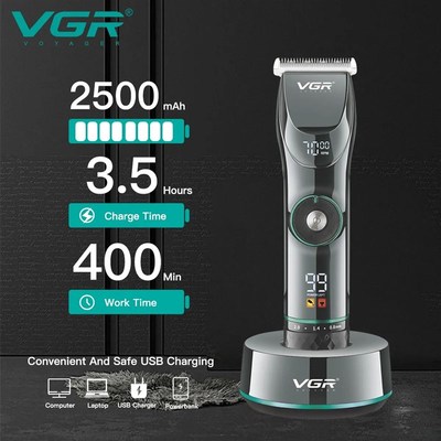 极速VGR Hair Clipper Professional HEair Trimmer Adjustable H