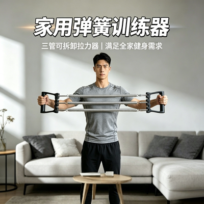 弹簧拉力器仰卧起坐男多功能家用